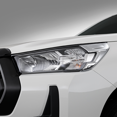 Hilux Revo Z Edition - คิ้วไฟหน้าฮาโลเจน (สีโครเมียม) - Toyota Accessories